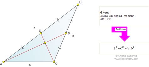 Geometry Problem 528 Triangle Medians Perpendicular Measurement College Geometry SAT Prep
