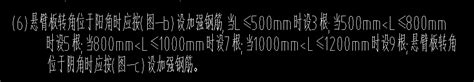 关于悬臂板转角处加强钢筋 服务新干线答疑解惑