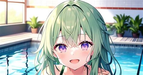 女の子 緑髪 ひとみのイラスト Pixiv