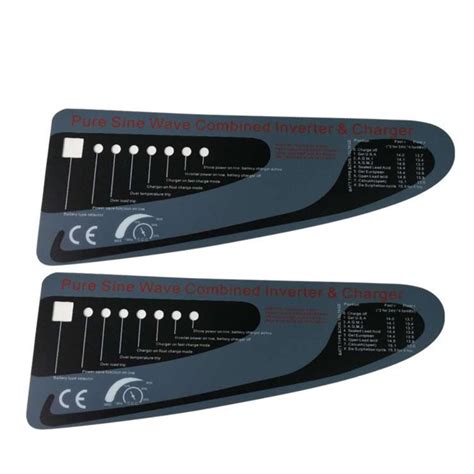 customized control keypad switch graphic overlay sticker label front