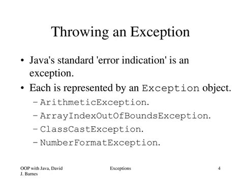 exceptions the need for exceptions throwing exceptions ppt download