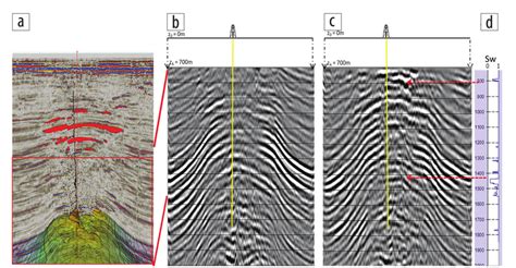 A Inset Shows The Full 2d Stack Section Before The Application Of