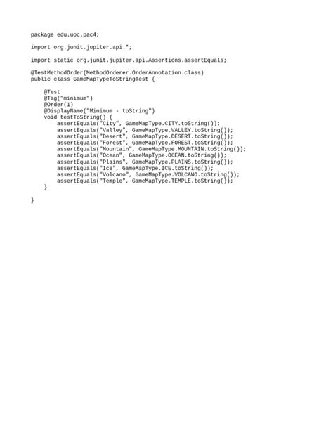 Game Map Type To String Test Pdf