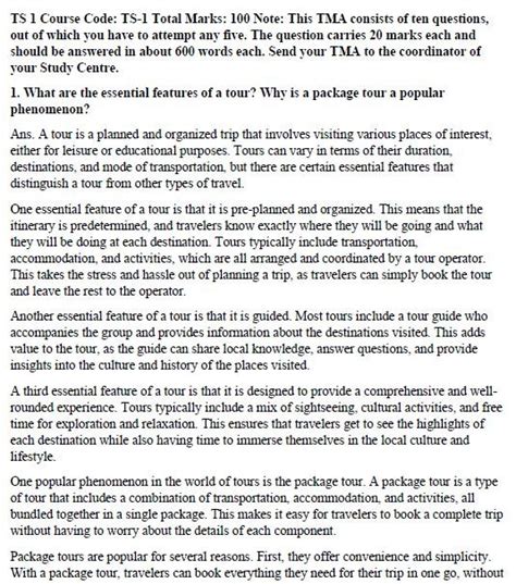 Ignou Ts 1 Solved Assignment 2023 English Medium