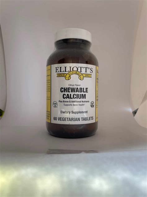 Elliotts Chewable Calcium Citrus Elliotts Natural Foods
