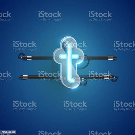 플라스틱 케이스 주위에 현실적인 네온 T 문자 벡터 일러스트 0명에 대한 스톡 벡터 아트 및 기타 이미지 0명 3차원 형태 개체 그룹 Istock