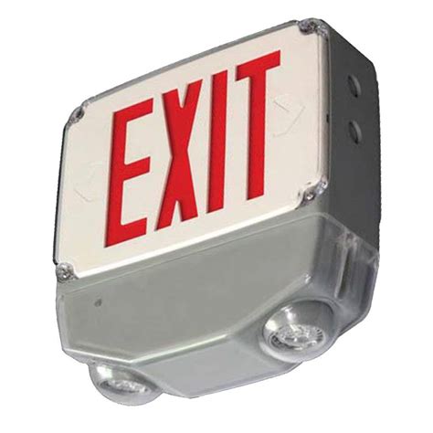 TCP 34199 Indoor Exit Emergency Combination LED Fixture LightBulbs Com