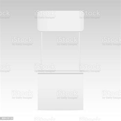 포스 포 빈 빈 소매 스탠드 스 톨 바 디스플레이 배너 서식 파일 디자인에 대 한 준비를 비웃는 다 벡터 일러스트 레이 션 3차원 형태에 대한 스톡 벡터 아트 및 기타