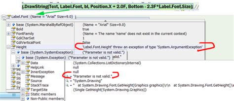Winforms C Win Forms App Standard Font Throws Exception Height