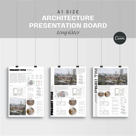 Architecture Presentation Board Templates Canva A1 Presentation Board