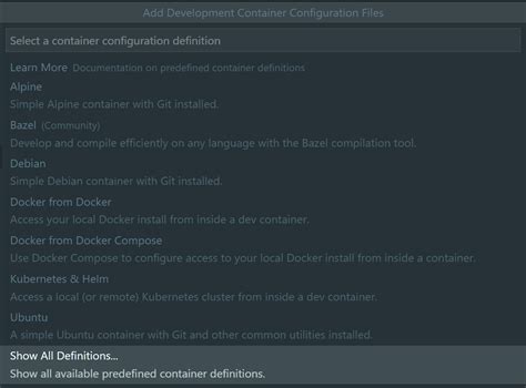 Use A Docker Container As A Full Featured Development Environment
