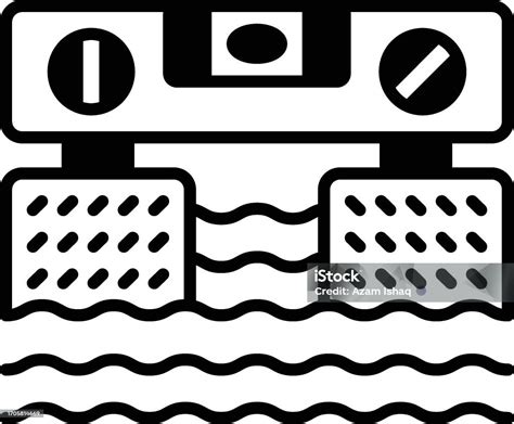 레벨링 플로어 스크 리드 벡터 컬러 아이콘 디자인 핸디맨 서비스 기호 주택 수리 기호 토목 공학 및 건축 계약자 스톡 일러스트레이션 벽돌 표면 수준 개념 개발에 대한 스톡