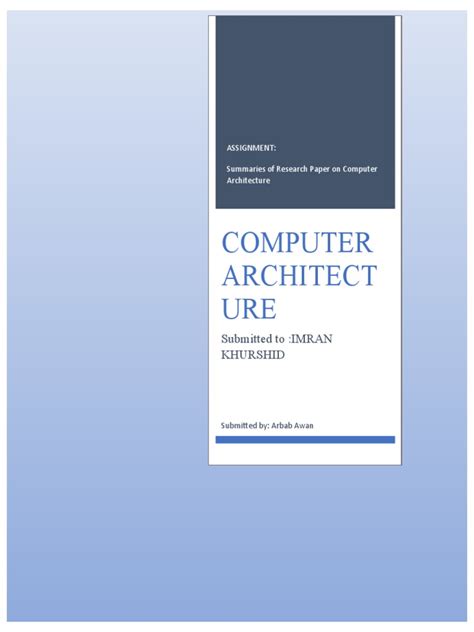 A Survey Of Computer Architecture Download Free Pdf Simulation