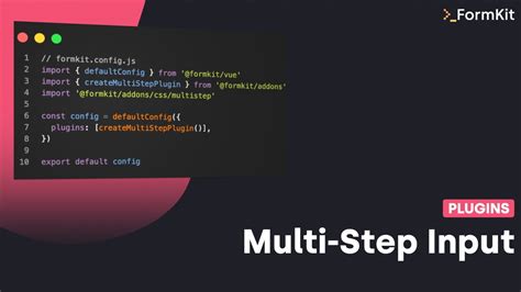 Multi Step Input Plugin Youtube