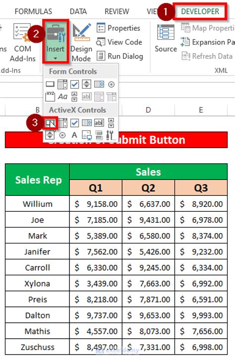 How To Use Vba Code For Submit Button In Excel With Easy Steps