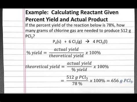 Equation For Finding Percent Yield Tessshebaylo
