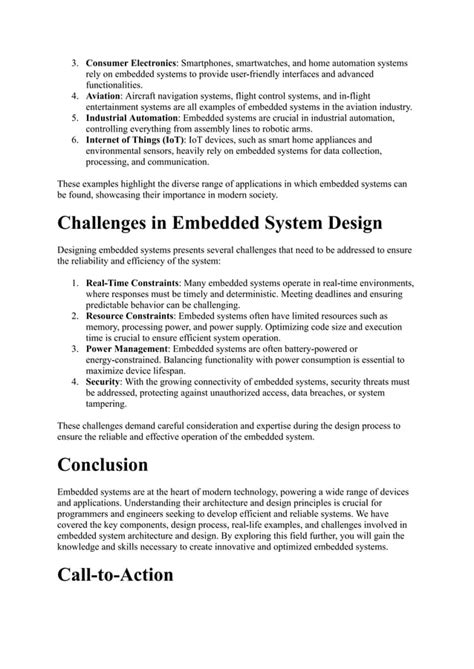 Introduction To Embedded System Architecture And Designdocxpdf