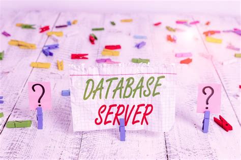 Writing Note Showing Database Server Business Photo Showcasing Uses A Database Application That