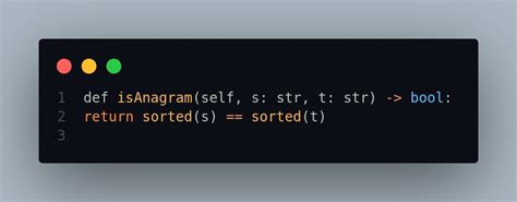 Bernardo Aguayo On Linkedin Checking Anagrams Using Sorting In Python 🔤 Simple Anagram Check With