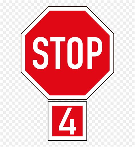 4 Way Stop Sign Four Way Stop Sign South Africa Clipart 1274771