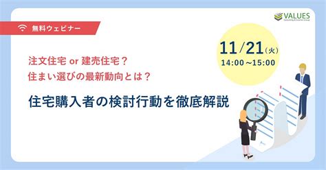 注文住宅 Or 建売住宅？住まい選びの最新動向とは？住宅購入者の検討行動を徹底解説｜データインテリジェンス×マーケティングで価値創造をともに｜株式会社ヴァリューズ