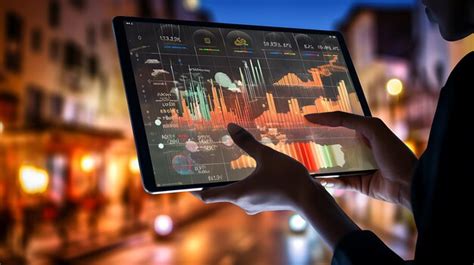Premium Ai Image Business Person Using A Tablet To Analyze Data Ai Technology Analysis With A