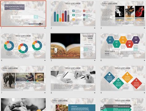 Gossip Powerpoint 90035