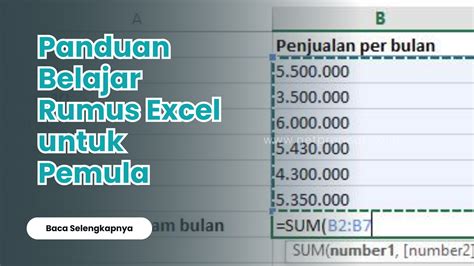 Panduan Belajar Rumus Excel Untuk Pemula