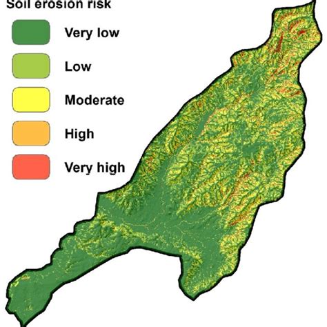 Spatial Distribution Of C Factor Values Download Scientific Diagram