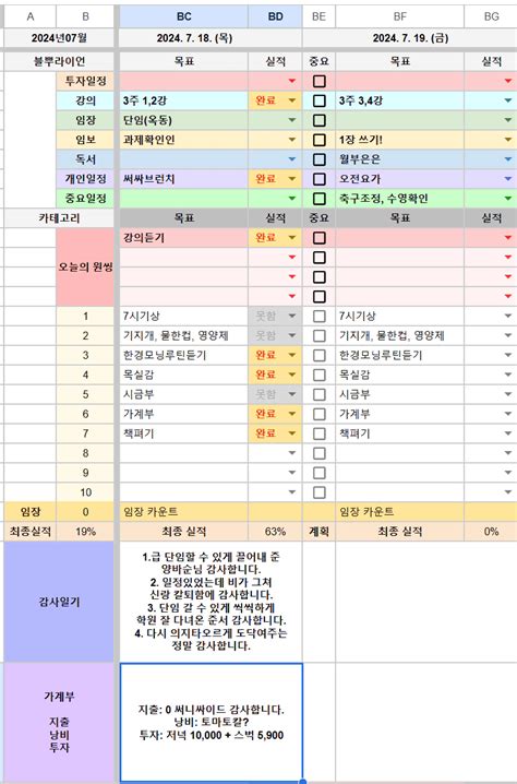 7 18 목 매일목실감 블뿌라이언