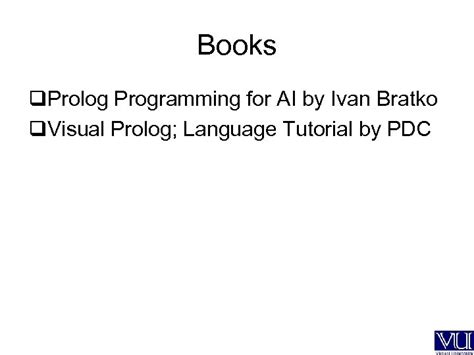 Prolog Programming In Logic A Brief Introduction