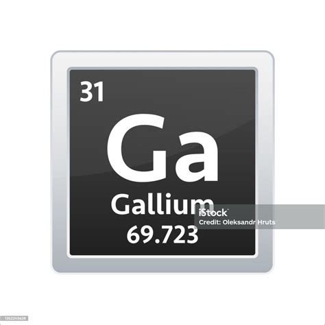 갈륨 기호 주기적인 테이블의 화학 적 요소 벡터 스톡 일러스트레이션입니다 0명에 대한 스톡 벡터 아트 및 기타 이미지 0명 3차원 형태 건강관리와 의술 Istock