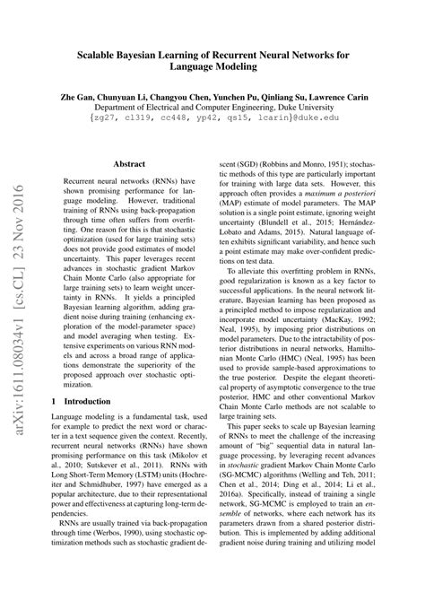 pdf scalable bayesian learning of recurrent neural networks for