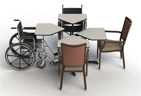 Metal Dining Table Butterfly Wheelchair Accessible Extendable Dining Table