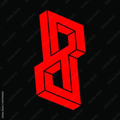 Optical Illusion Shapes Logo Optical Art Object Impossible Figures