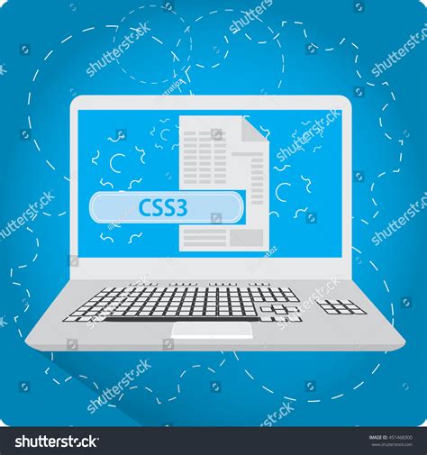 Css3 Web Design Programming Language Vector Stock Vector Royalty Free