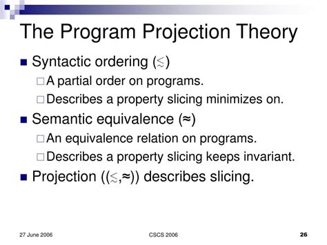 Ppt Program Slicing Theory And Practice Powerpoint Presentation Free Download Id3326074