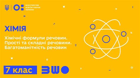 7 клас Хімія Хімічні формули речовин Прості та складні речовини