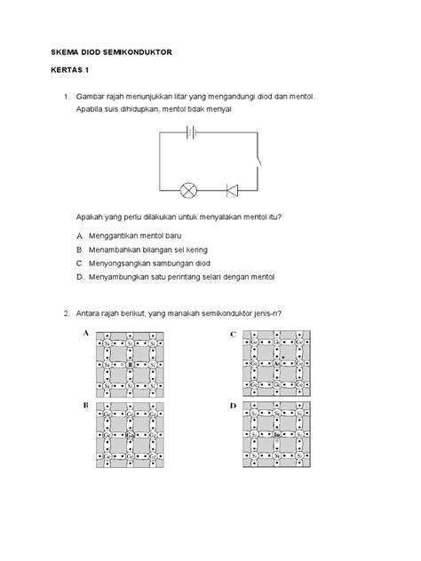Latihan Diod Semikonduktor Pdf Metode And Bahan Ajar Sains And Matematika