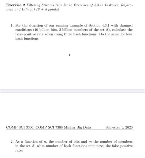 Solved Exercise 2 Filtering Streams Similar To Exercises Of