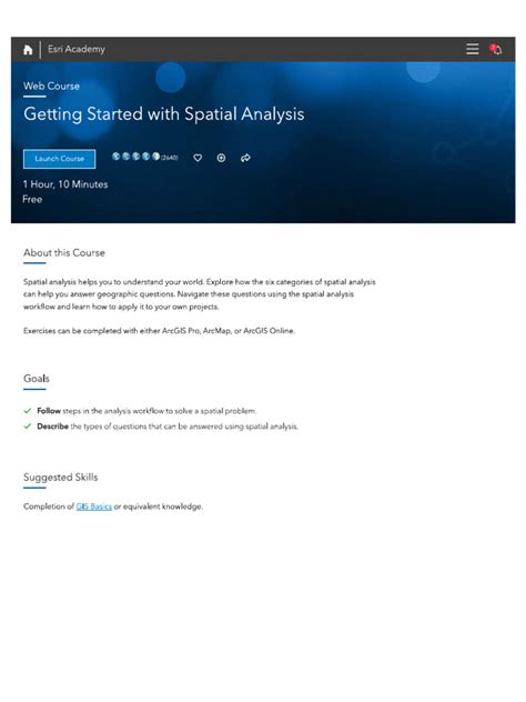Getting Started With Spatial Analysis Pdf