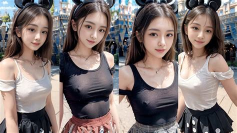AI美女ノーブラポートレートノーブラ散歩遊園地編AI グラビア b地区 ai美少女 ちくぽち stablediffusion