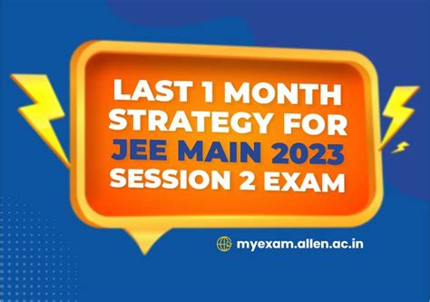 Strategy For JEE Main 2023 Archives My Exam EduBlog Of ALLEN Career Institute ALLEN Blog