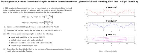 Solved By ﻿using Matlab Write Me ﻿the Code For Each Part