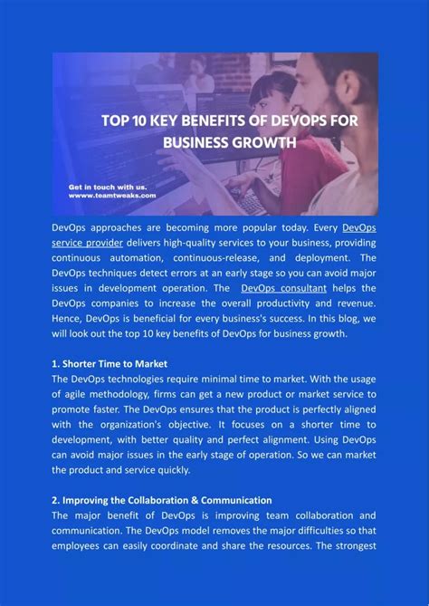 Ppt Top 10 Key Benefits Of Devops For Business Growth Powerpoint Presentation Id11394883