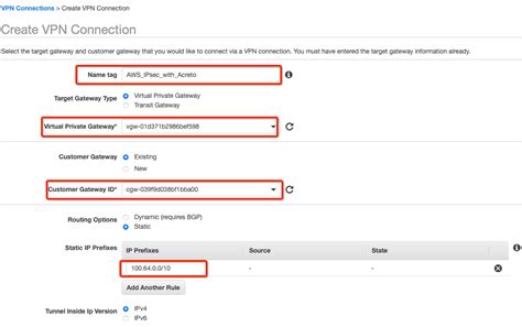 AWS Site To Site VPN Using Virtual Private Gateway Acreto Io Knowledge Base