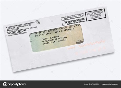 Letter Envelope Check Irs Irs Check Desk White Background Stock Editorial Photo Koliber