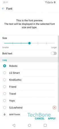 How To Enable Or Disable Bold Font LG Manual TechBone