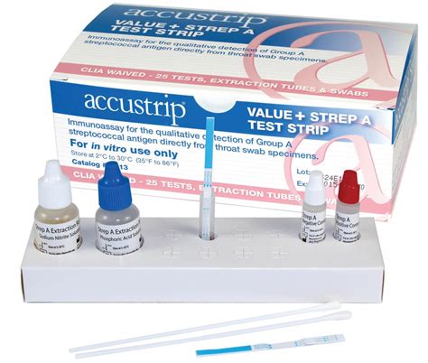 Accustrip Strep A Rapid Test Strip Kit Medline