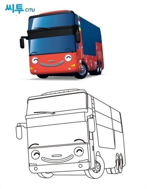 [색칠공부]색칠공부 타요 색칠공부 타요 케릭터 색칠하기 1 네이버 블로그